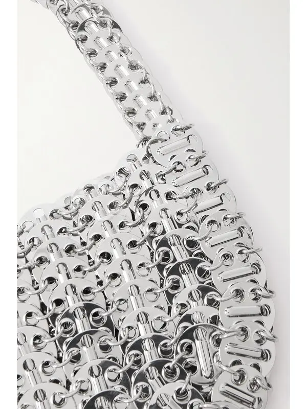 Rabanne 1969 Moon Chainmail Shoulder Bag - Silver