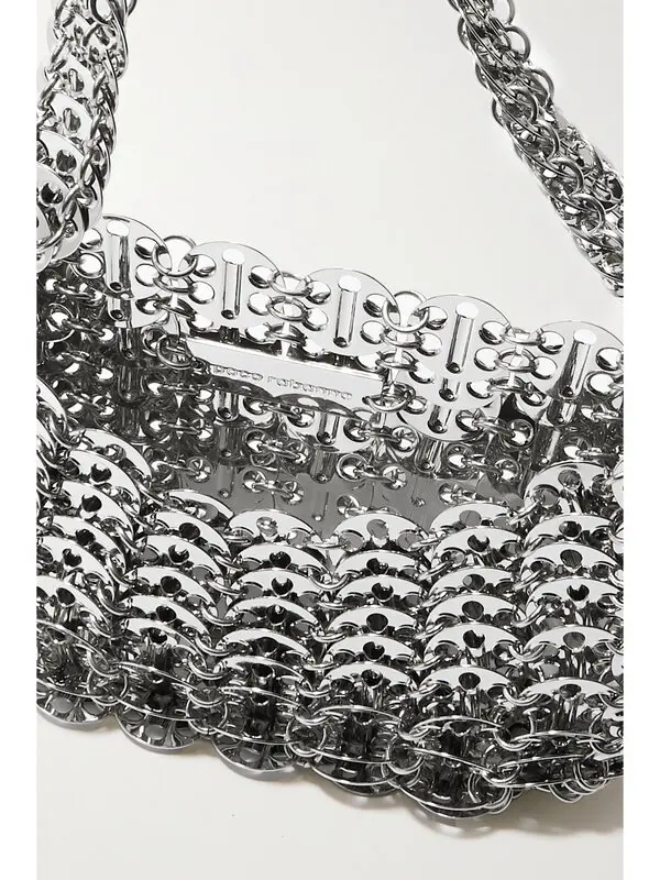 Rabanne 1969 Moon Chainmail Shoulder Bag - Silver
