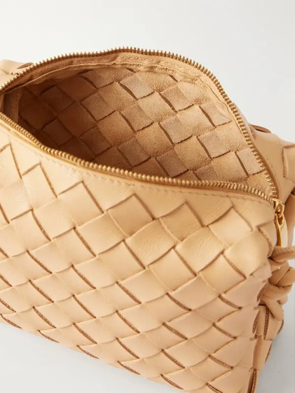 Bottega Veneta Mini Loop Intrecciato Leather Shoulder Bag - Neutrals