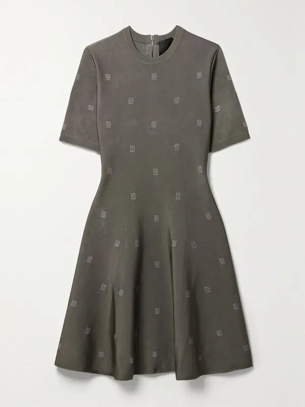 Givenchy 4g Jacquard-knit Mini Dress