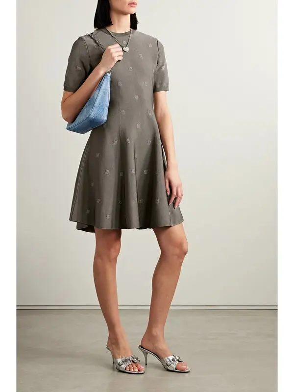 Givenchy 4g Jacquard-knit Mini Dress