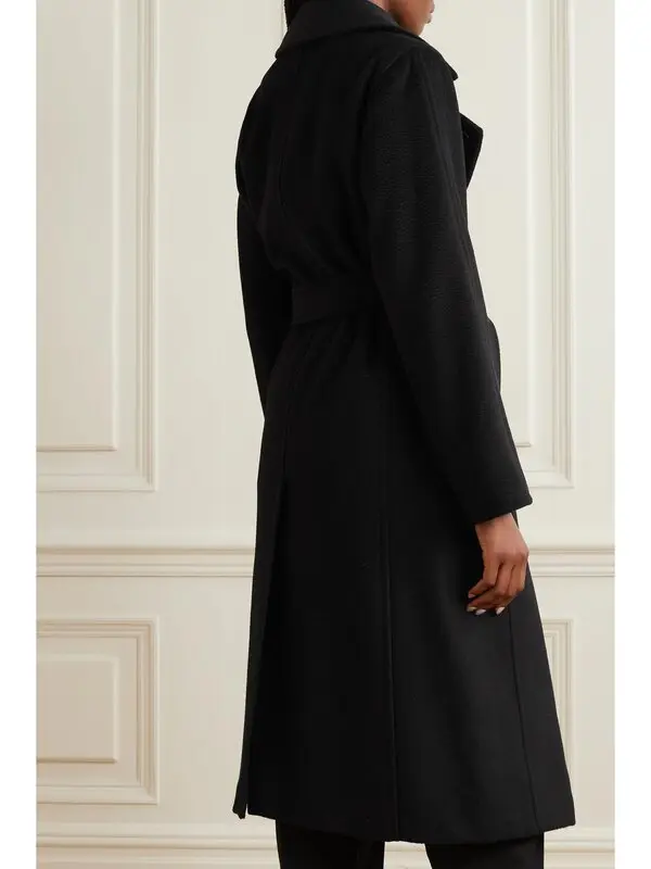 Max Mara Manuela Camel Hair Coat - Black