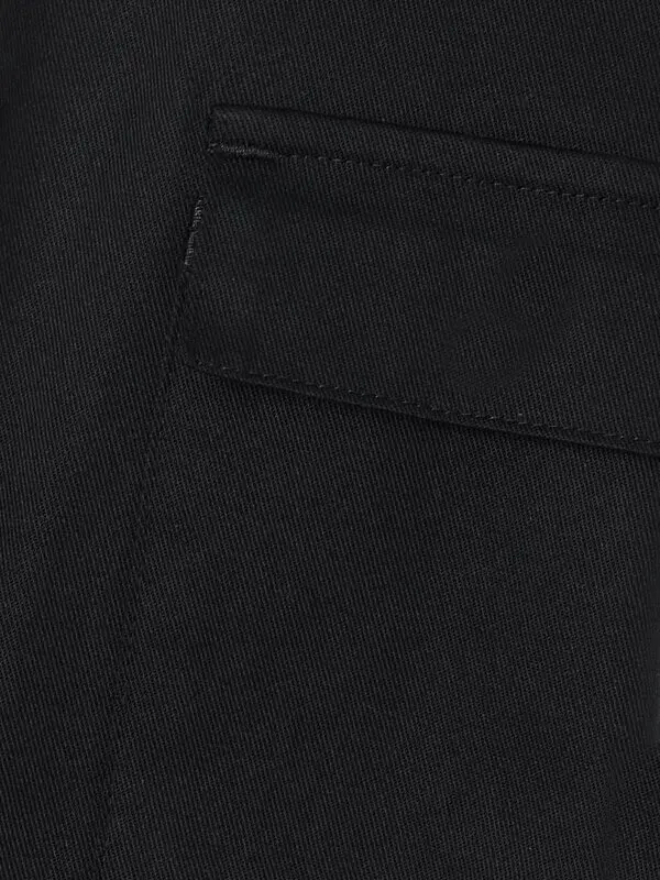 RIVET UTILITY Sleeveless Frayed Cotton-blend Twill Jumpsuit
