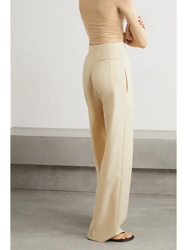 THE ROW Gordon Wool Wide-leg Trousers