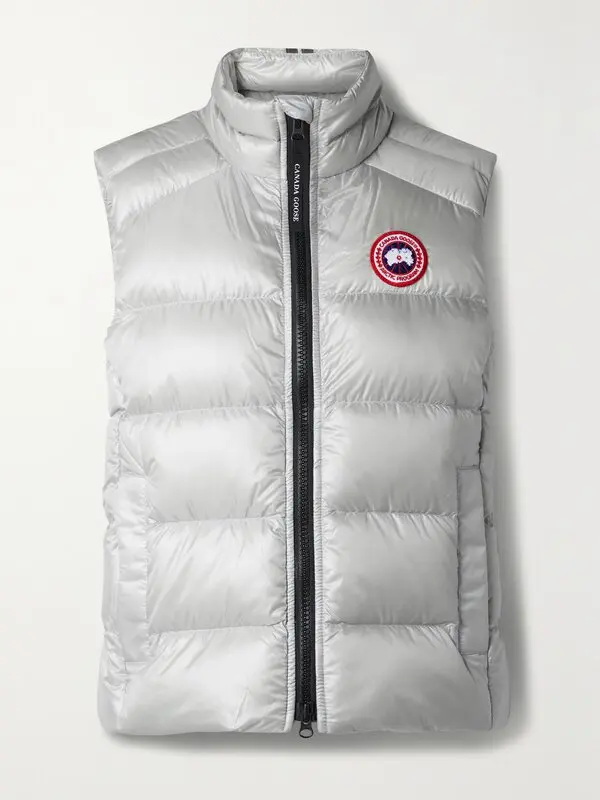 Canada Goose Cypress Quilted Recycled Ripstop Down Vest - Silver