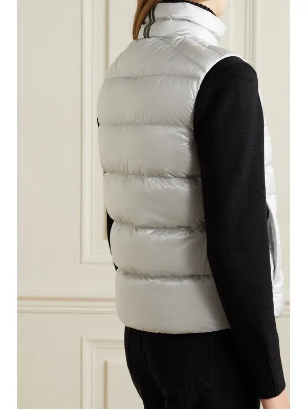 Canada Goose Cypress Quilted Recycled Ripstop Down Vest - Silver