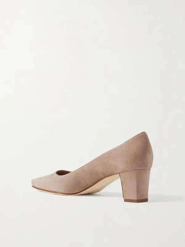 Manolo Blahnik Okkatopla 50 Suede Pumps