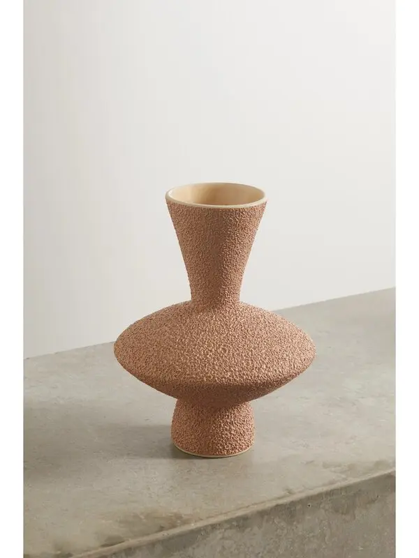 MARLOE MARLOE Net Sustain Stevie Glazed Ceramic Vase - Neutrals