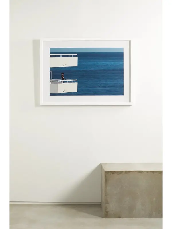 AP8.art Guy Bourdin 'balcony At Fontainbleau' Framed Print, 42" X 29