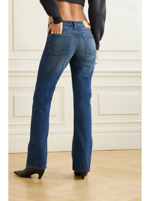 Acne Studios Low-rise Bootcut Organic Jeans - Blue