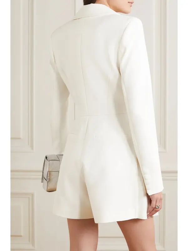 Safiyaa Trinidad Asymmetric Crepe Playsuit