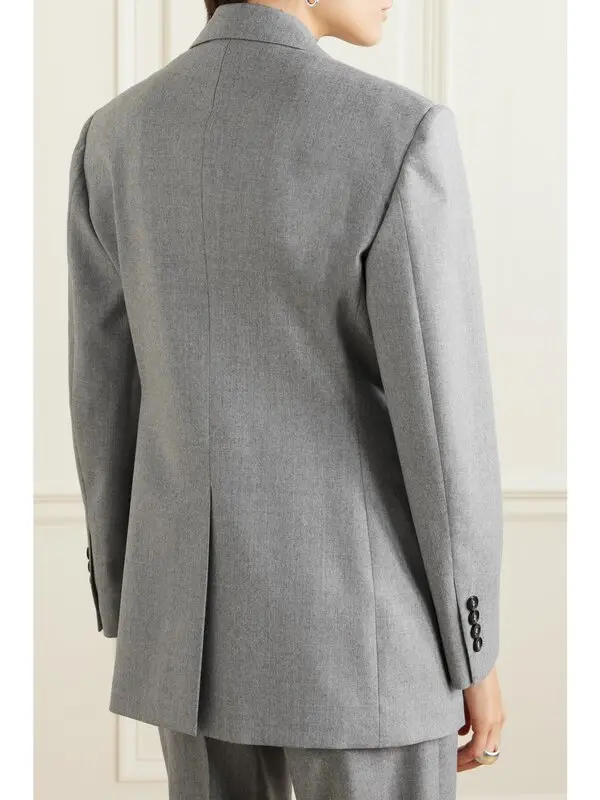 Brunello Cucinelli Ribbed Wool And Wool-flannel Blazer