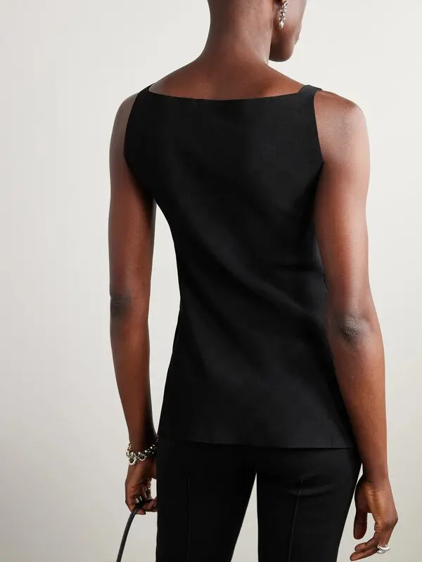 HIGH SPORT Asher Checked Jacquard-knit Top
