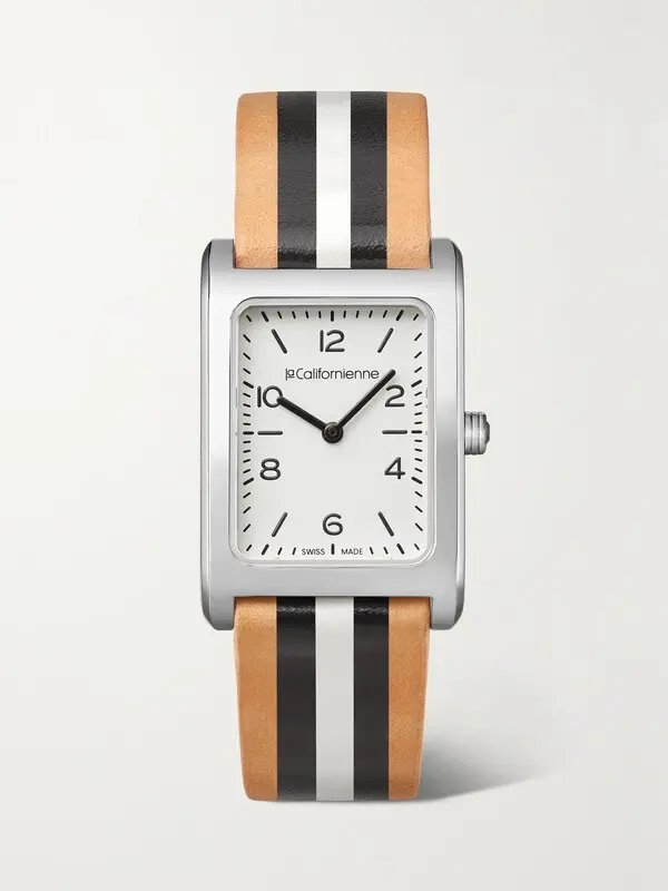 LACALIFORNIENNE Stainless Steel Rectangular Watch - Silver