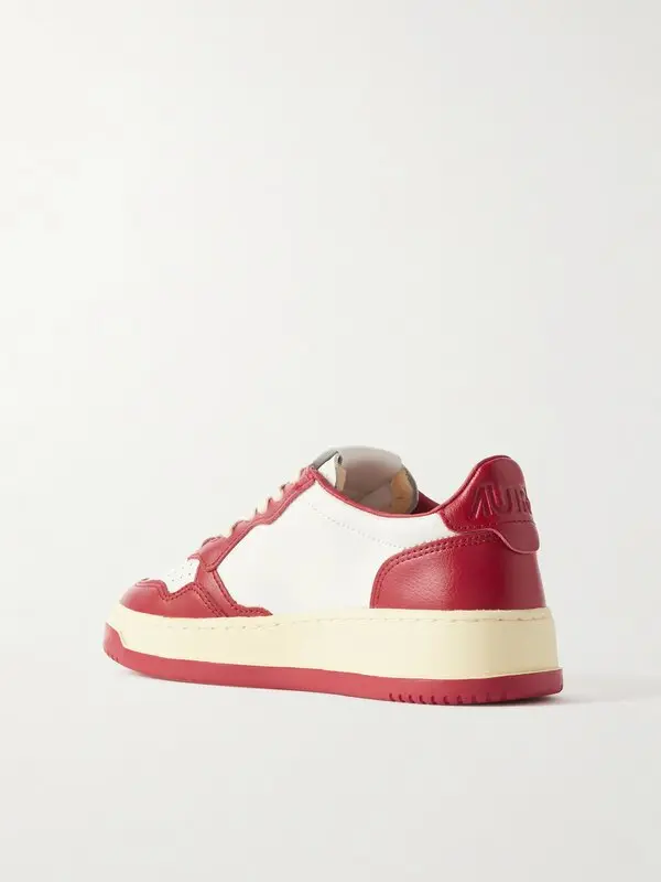 AUTRY Medalist Low Leather Sneakers - Red