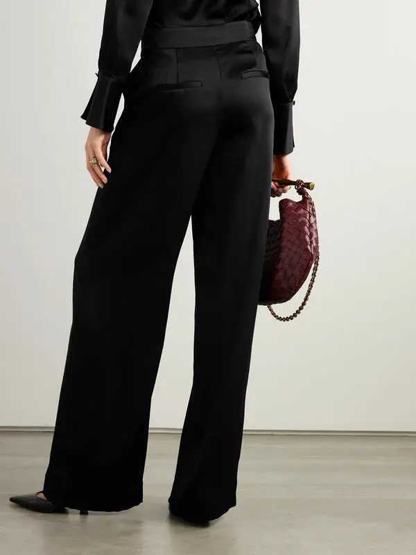 Simkhai Kyra Satin Wide-leg Pants