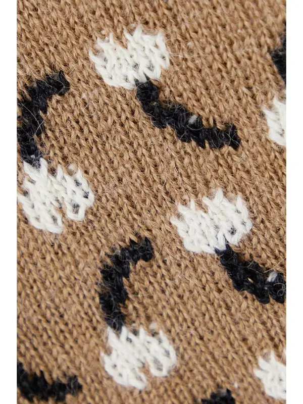 Batsheva Tulip Intarsia Alpaca Cardigan