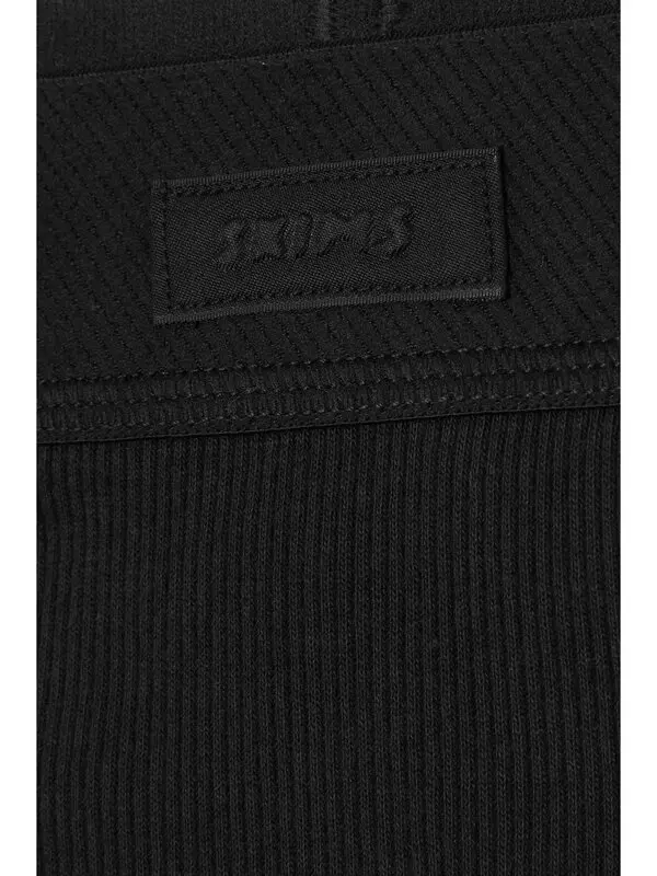 SKIMS Cotton Collection Ribbed Cotton-blend Jersey Thong