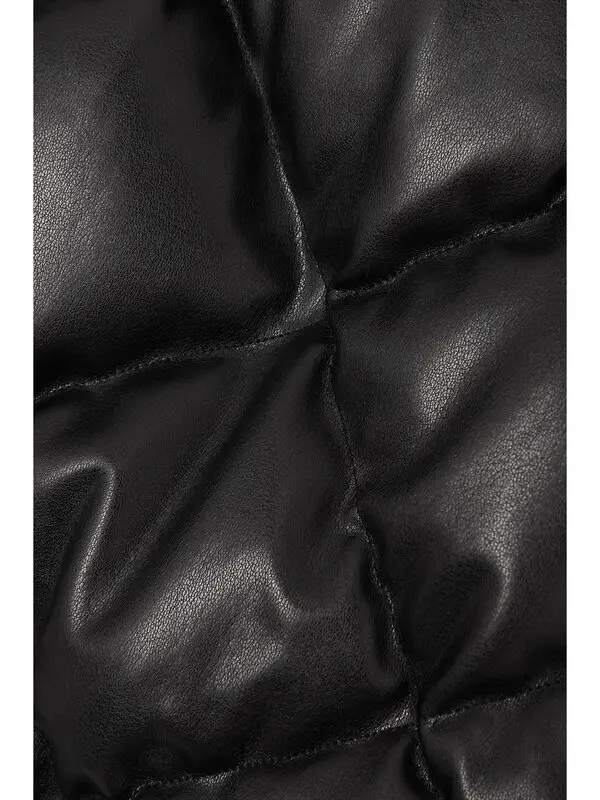 Bogner Lissi-d Hooded Quilted Faux Leather And Shell Jacket