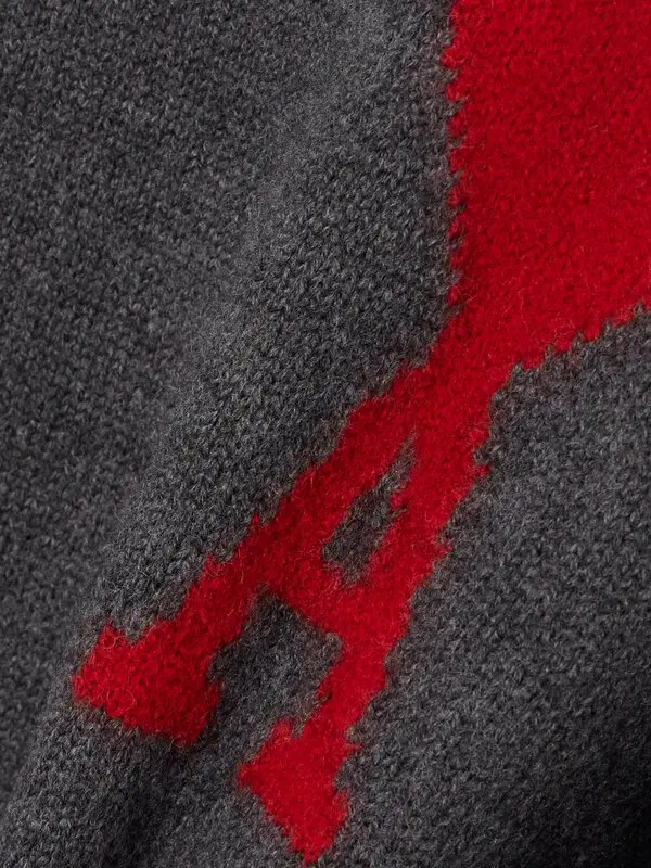 AMI Paris Intarsia Wool Sweater