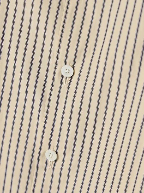 LEMAIRE Striped Cotton-poplin Shirt