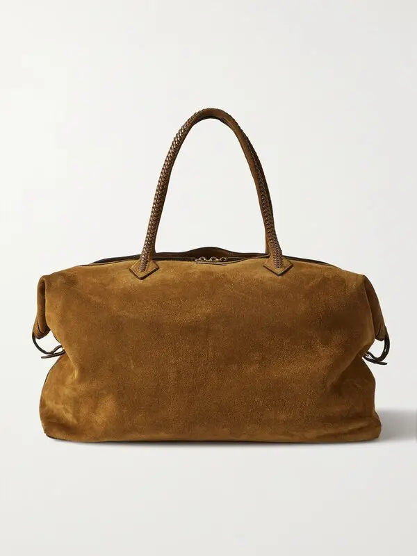 METIER Perriand' Weekend Xl Leather-trimmed Suede Tote