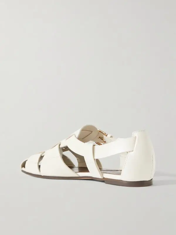 EMME PARSONS Ernest Leather Fisherman Sandals - Neutrals