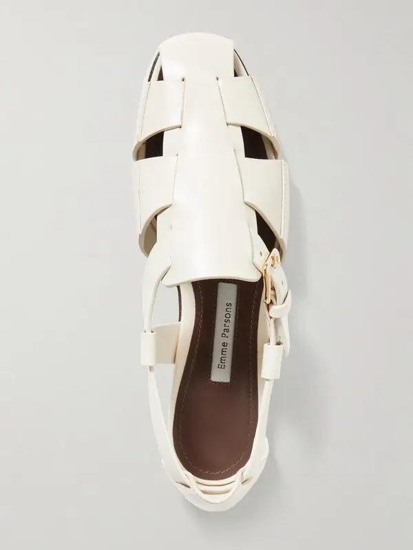 EMME PARSONS Ernest Leather Fisherman Sandals - Neutrals