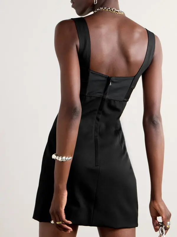 Dolce & Gabbana Scalloped Corset Mini Dress