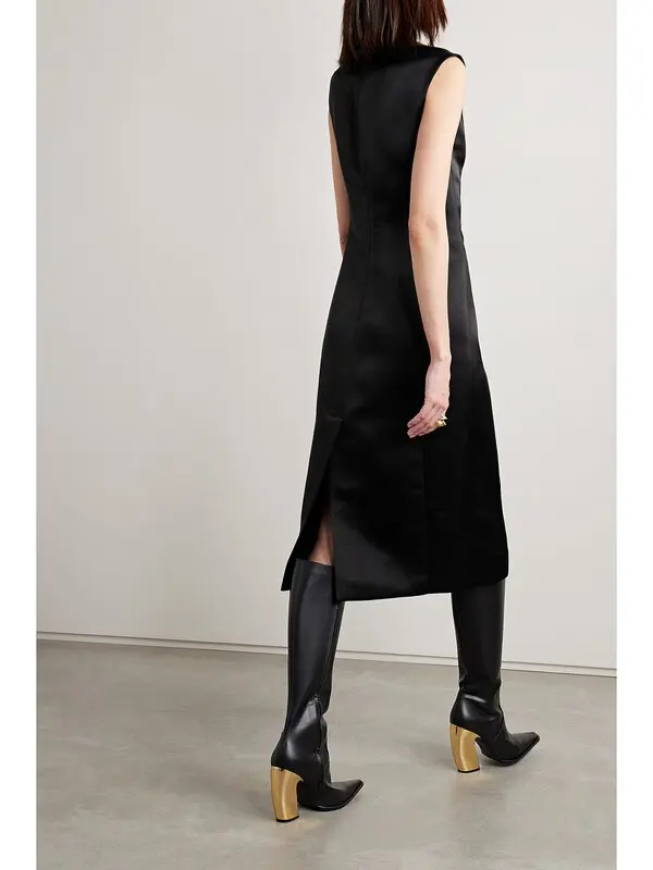 Veronica De Piante Grace Duchesse Silk-satin Midi Dress