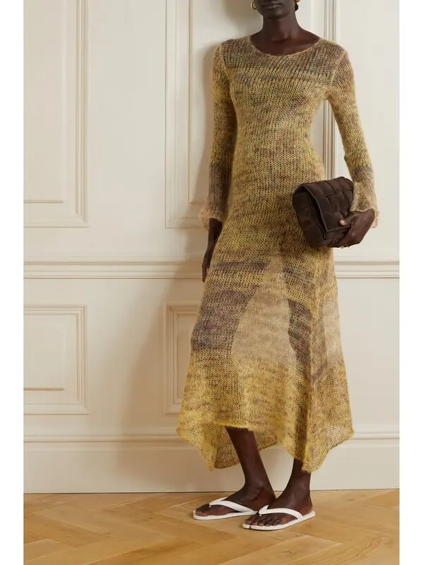 LUKHANYO MDINGI Mohair And Silk-blend Maxi Dress