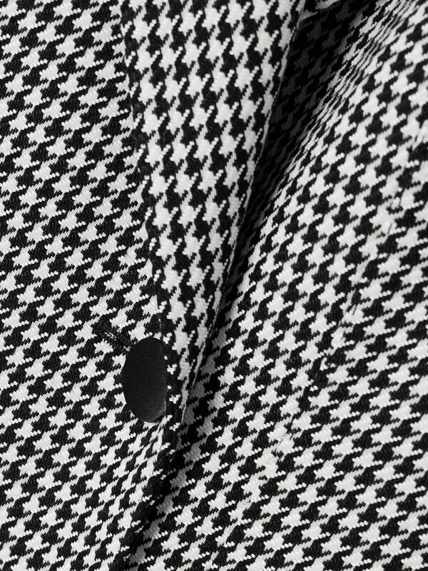 Dolce & Gabbana Double-breasted Houndstooth Wool-blend Blazer