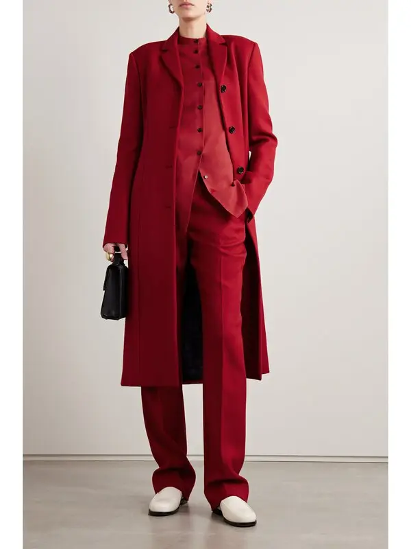 Veronica De Piante Wool And Silk-blend Shirt