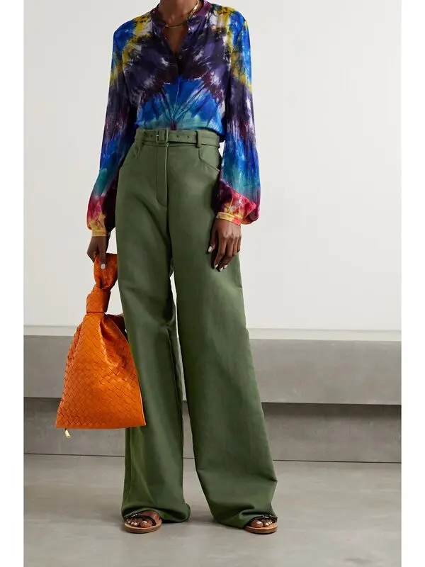 Gabriela Hearst Nicola Tie-dye Cashmere Blouse