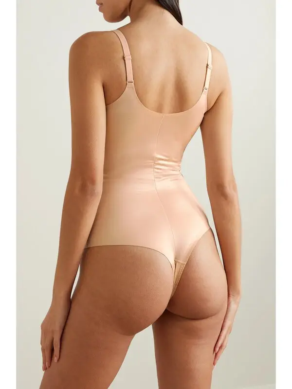 Spanx Thinstincts 2.0 Thong Bodysuit - Neutrals