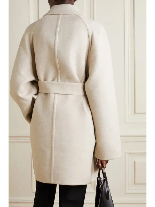 Givenchy Belted Wool, Silk And Cashmere-blend Coat