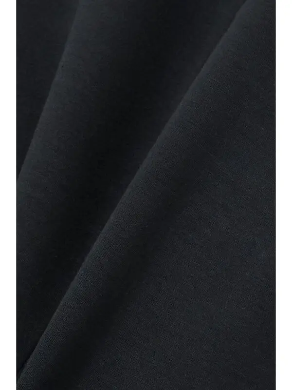 Spanx Air Essentials Stretch-jersey Half-zip Sweatshirt - Black