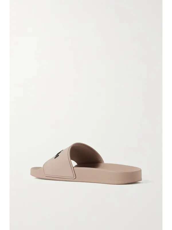 Balenciaga Piscine Logo-embossed Rubber Slides