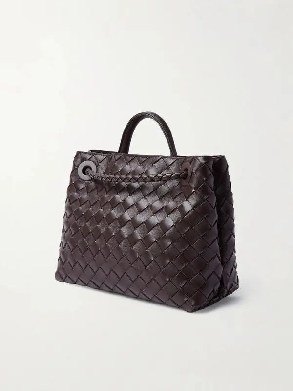 Bottega Veneta Small Intrecciato Leather Tote - Brown
