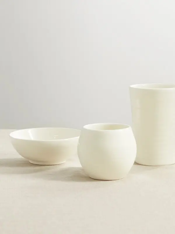 Brunello Cucinelli Set Of Three Ceramic Bowls