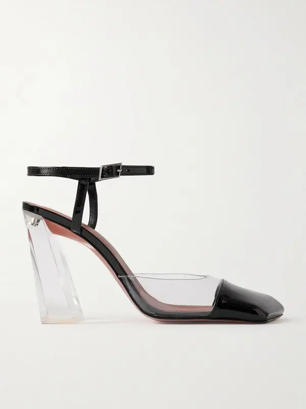 Amina Muaddi Charlotte Slingback Pumps - Black