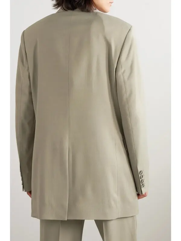 Acne Studios Double-breasted Herringbone Jacquard Blazer