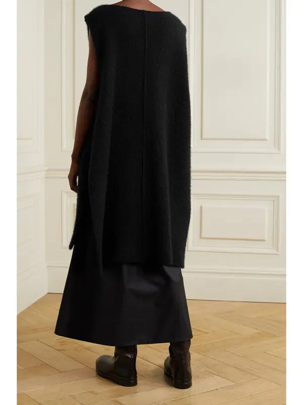 THE ROW Didi Brushed Cashmere And Silk-blend Tunic