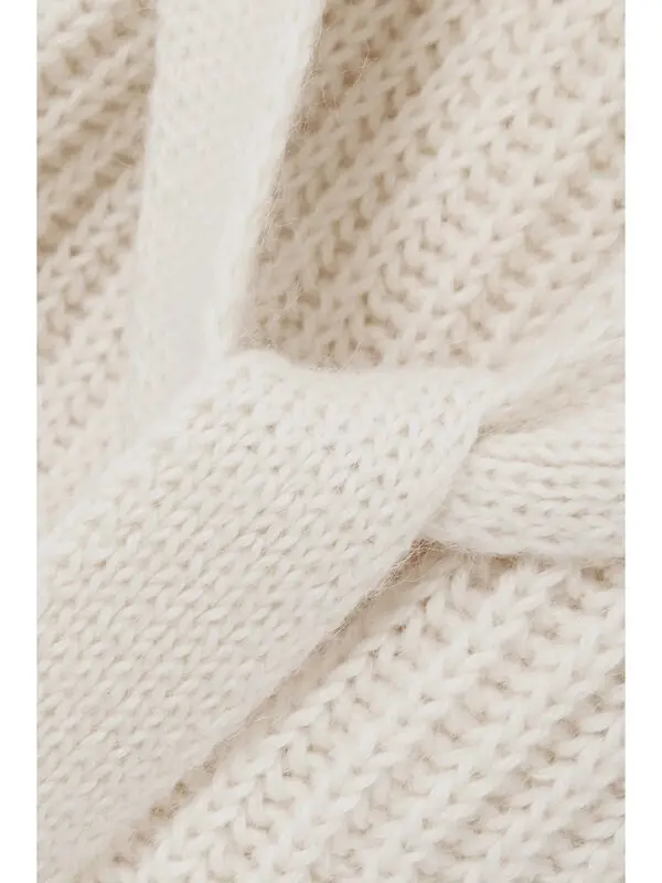 Loewe Belted Ribbed Alpaca-blend Sweater