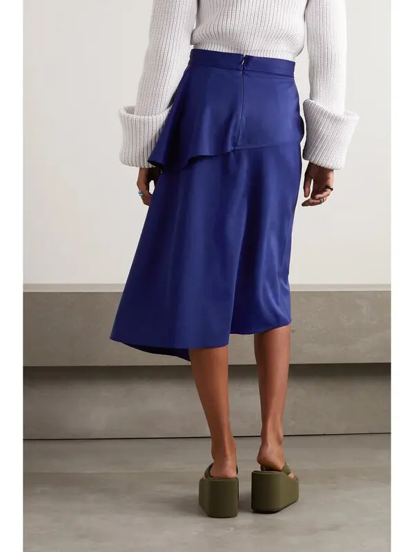 JW Anderson Layered Asymmetric Stretch-jersey Skirt
