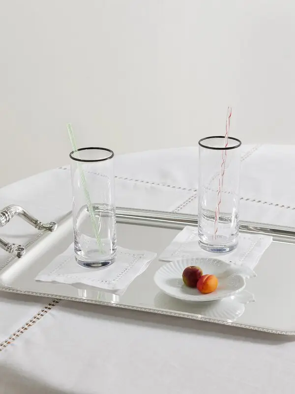 GOHAR WORLD Swizzle Murano Glass Cocktail Sticks