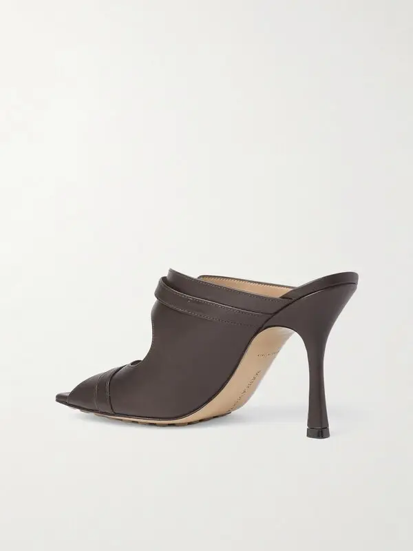 Bottega Veneta Stretch Buckle Leather Mules