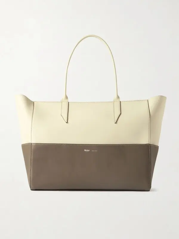 METIER Incognito Two-tone Leather Tote