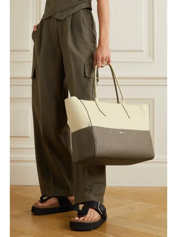 METIER Incognito Two-tone Leather Tote