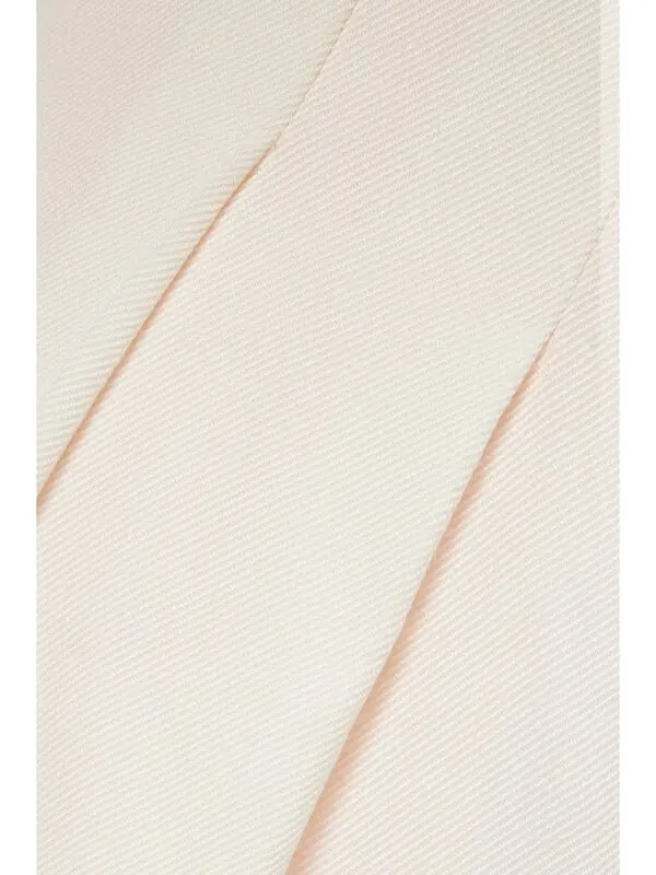 LoveShackFancy Adams Wide-leg Pleated Wool-blend Twill Trousers